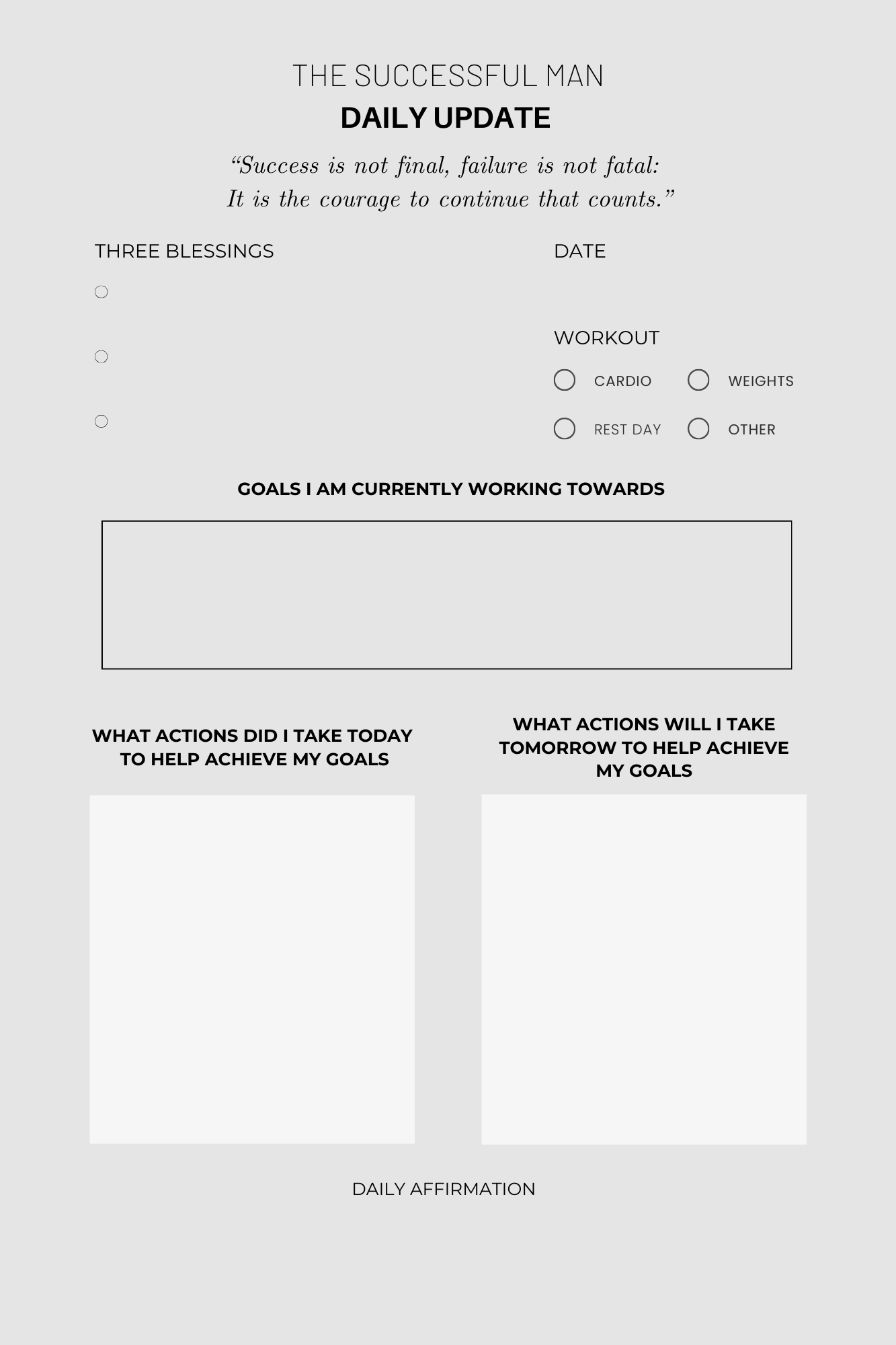 The Successful Man Journal